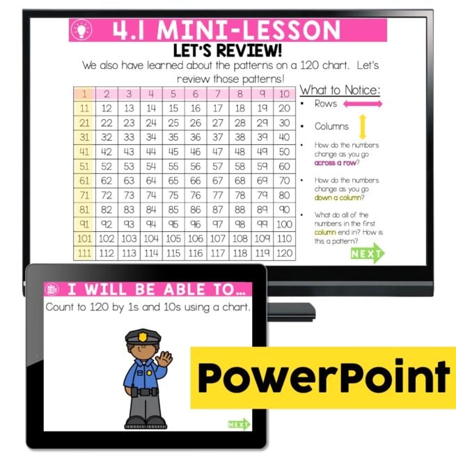 Lucky to Learn Math - 1st Grade - Lesson 4.1 - Counting by 1s and 10s ...