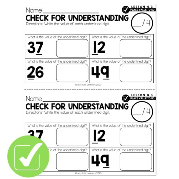Lucky to Learn Math - 1st Grade - Lesson 4.3 - Represent Tens and Ones ...