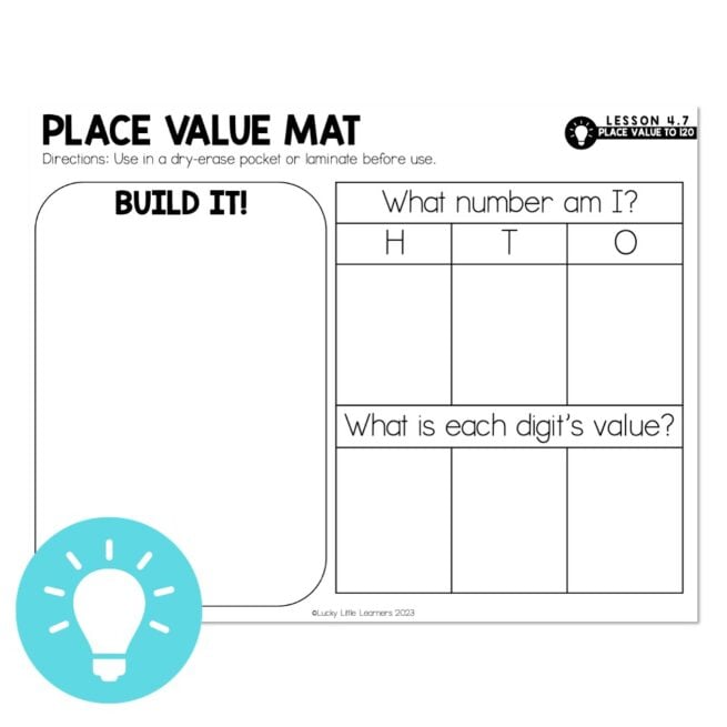 Lucky to Learn Math - 1st Grade - Lesson 4.7 - Represent Tens and Ones ...