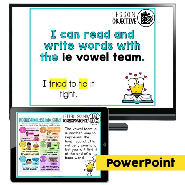 Lucky to Learn Phonics - Vowel Teams - Long I - Teaching Slides Level 2 ...