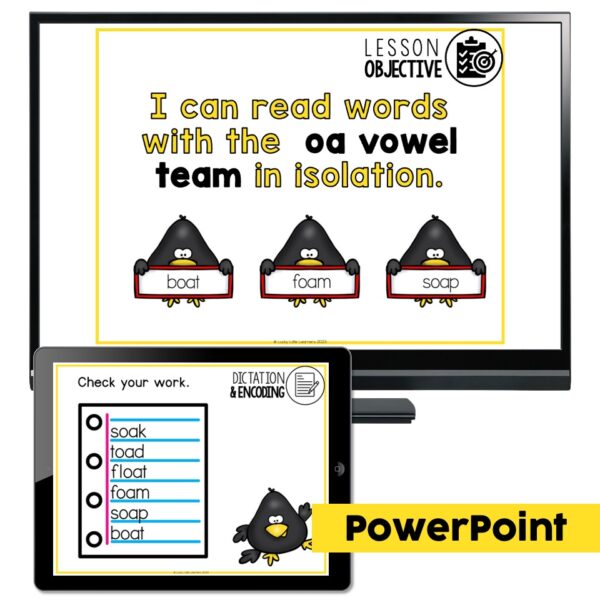 Lucky to Learn Phonics - Vowel Teams - Long O - Teaching Slides Level 1 ...