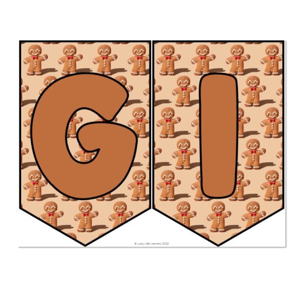 Classroom Transformation - Gingerbread Day - Banner - Lucky Little Learners