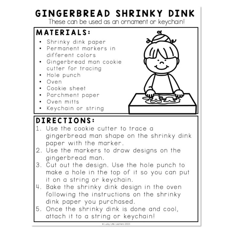 Classroom Transformation - Gingerbread Day - Gingerbread Shrinky Dink ...
