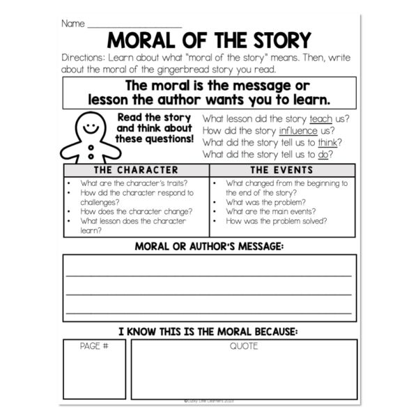 Classroom Transformation - Gingerbread Day - Moral of the Story - Lucky ...