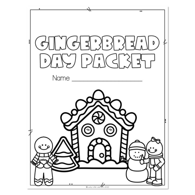 Classroom Transformation - Gingerbread Day - Packet Cover - Lucky ...