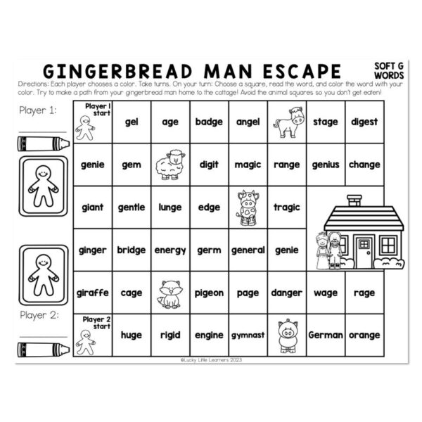 Classroom Transformation - Gingerbread Day - Phonics Partner Game ...