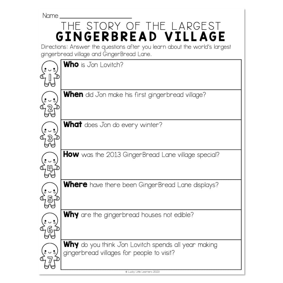 Classroom Transformation - Gingerbread Day - The Story of the Largest ...