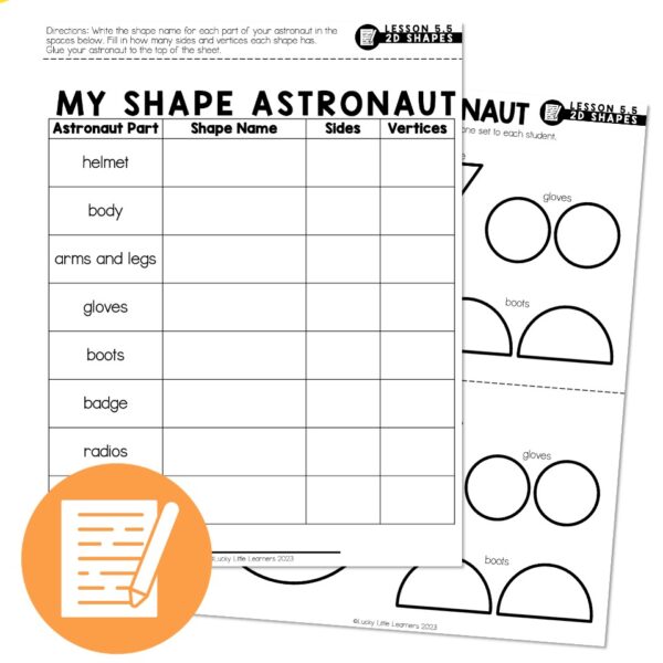 Lucky to Learn Math - 1st Grade - Geometry - Lesson 5.5 - Identify and ...
