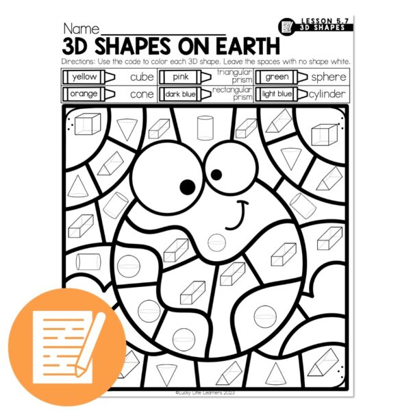 Lucky to Learn Math - 1st Grade - Geometry - Lesson 5.7 - 3D Shapes ...