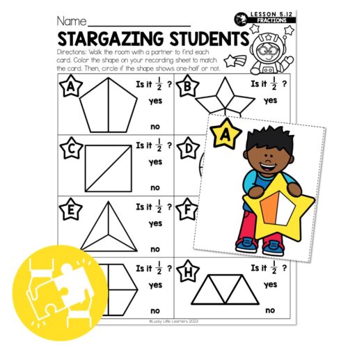 Lucky to Learn Math - 1st Grade - Geometry and Fractions - Lesson 5.12 ...