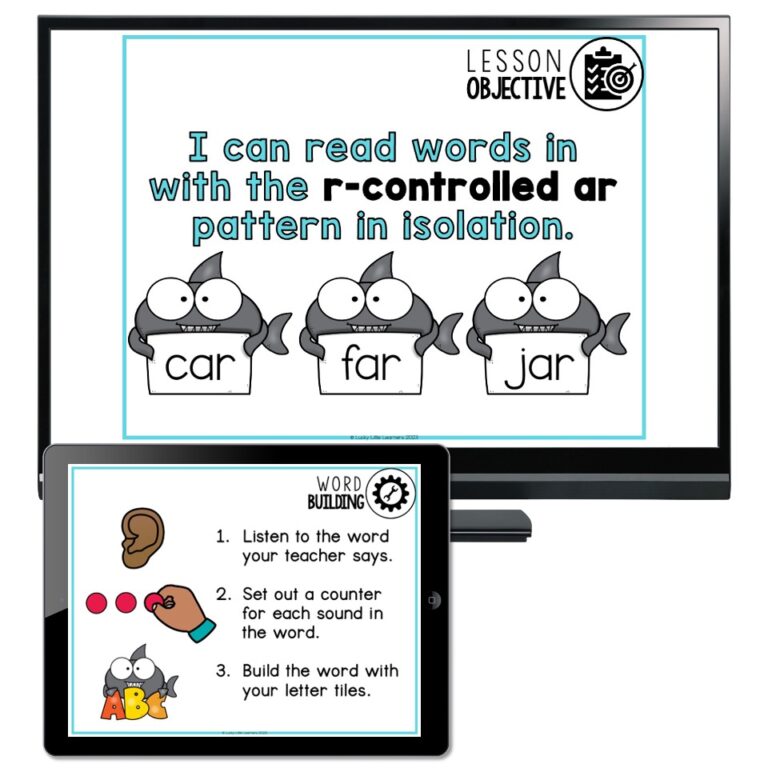 Lucky to Learn Phonics - Other Vowels - R-Controlled AR - Teaching ...