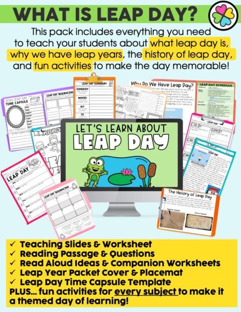 Leap Day & Leap Year Activities - Lucky Little Learners
