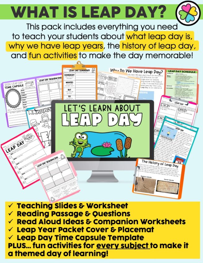 Leap Day & Leap Year Activities - Lucky Little Learners