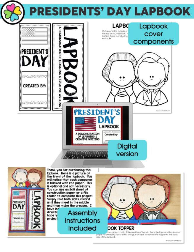 President's Day Lapbook - Lucky Little Learners
