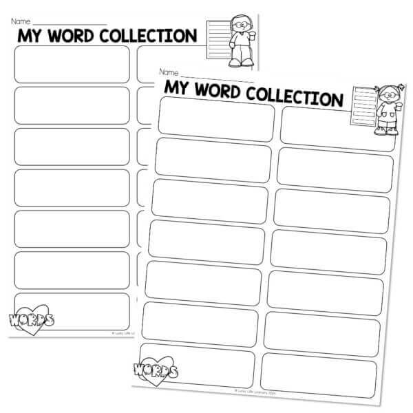 Book Companion - The Word Collector - My Word Collection - Lucky Little ...