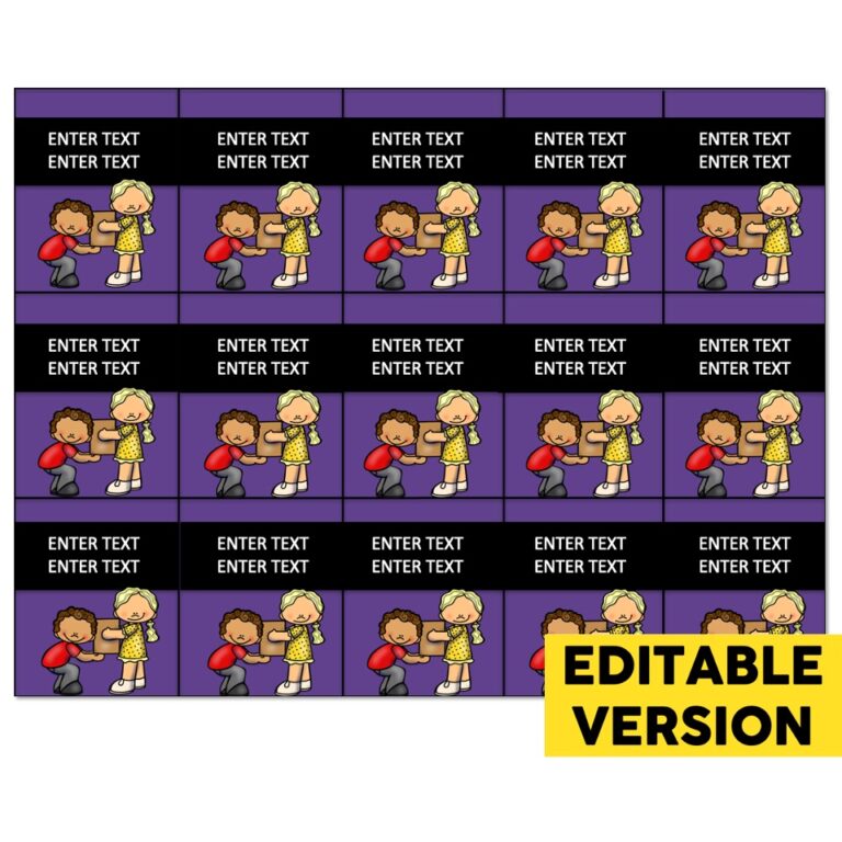 Editable - Brag Tags - Character Traits - Determination - Version 1 ...