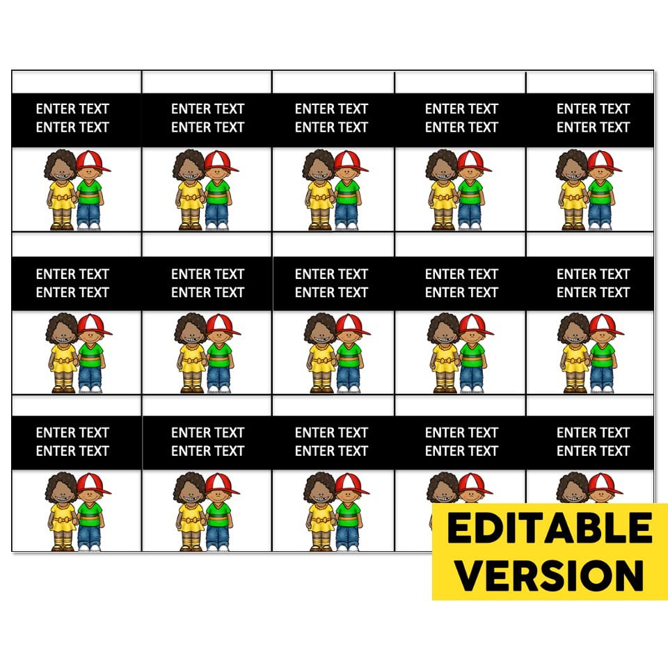 Editable - Brag Tags - Character Traits - Optimism - Version 2 - Lucky ...