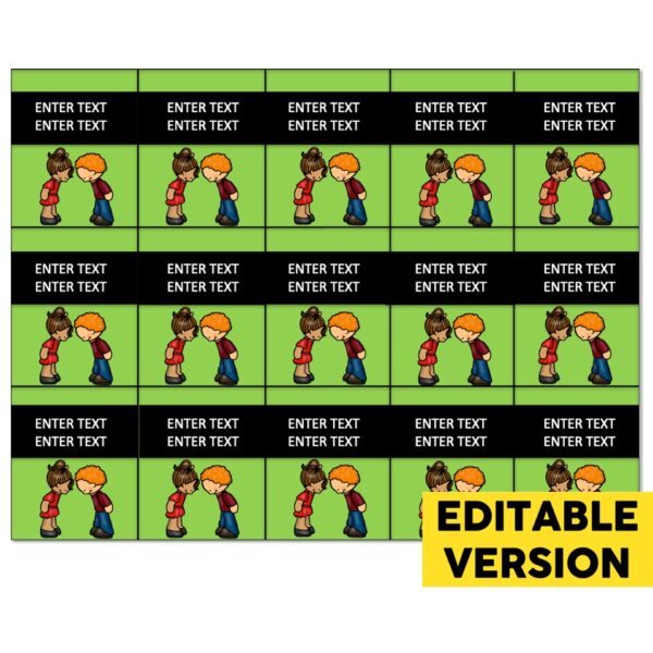 Editable - Brag Tags - Character Traits - Self-Control - Version 1 ...
