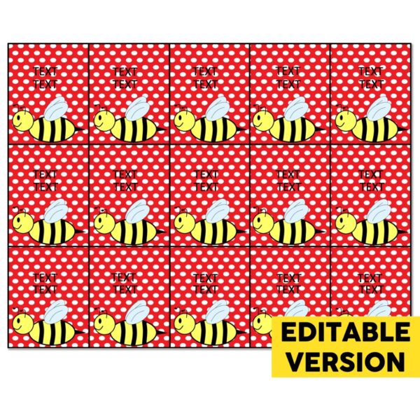Editable - Brag Tags - Set 1 - Caught BEEing Good - Version 1 - Lucky ...