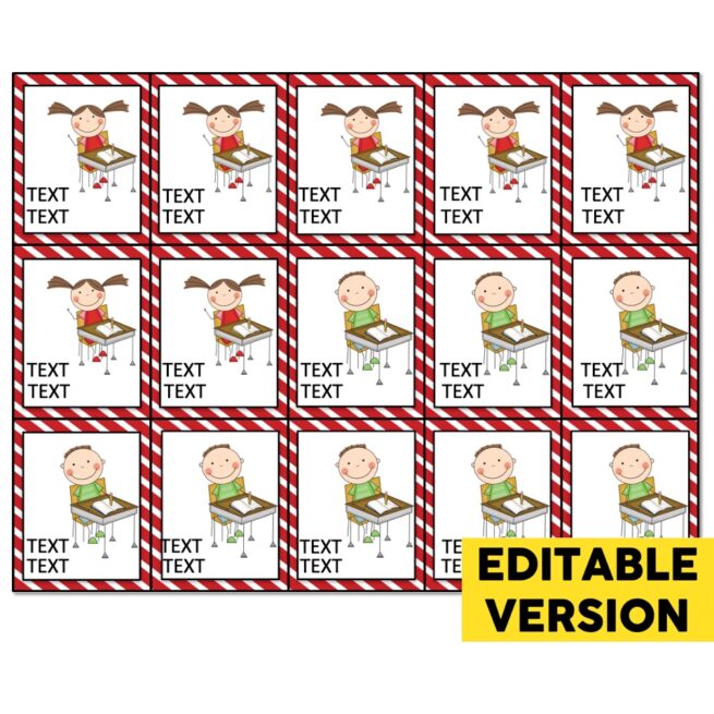 Editable - Brag Tags - Set 1 - Clean Desk - Version 1 - Lucky Little ...
