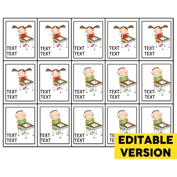 Editable - Brag Tags - Set 1 - Clean Desk - Version 2 - Lucky Little ...