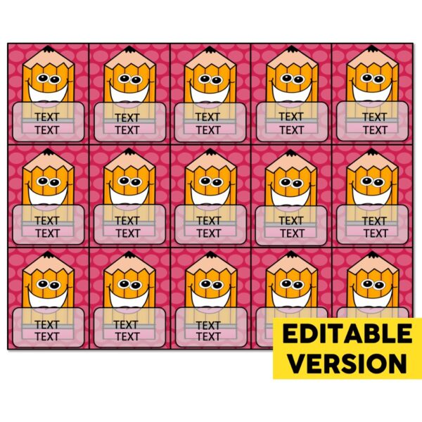 Editable - Brag Tags - Set 1 - Hard Worker - Version 1 - Lucky Little ...