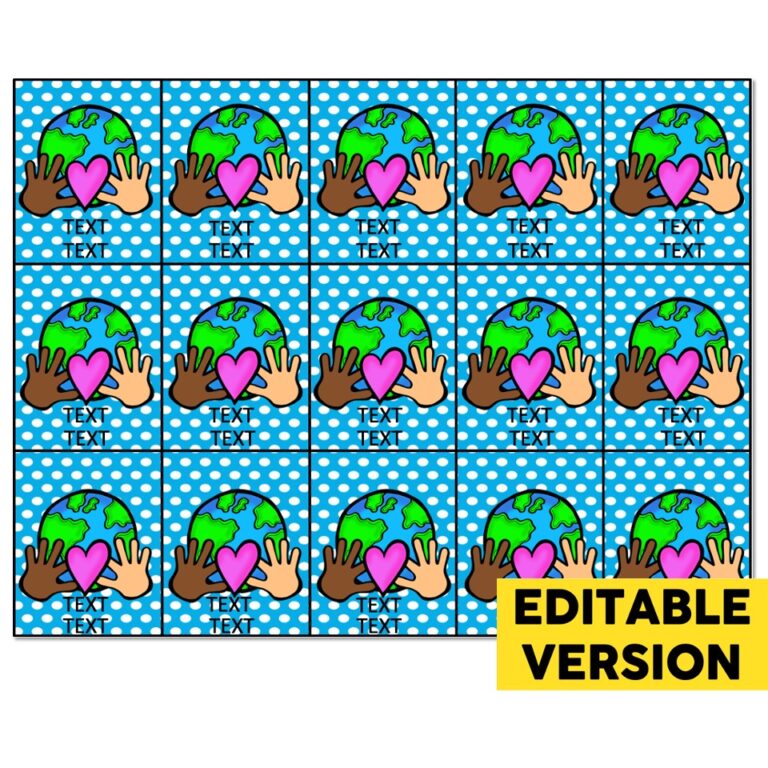 Editable - Brag Tags - Set 1 - Helpful Hands - Version 1 - Lucky Little ...
