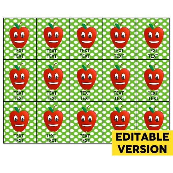 Editable - Brag Tags - Set 1 - Perfect Attendance - Version 1 - Lucky ...