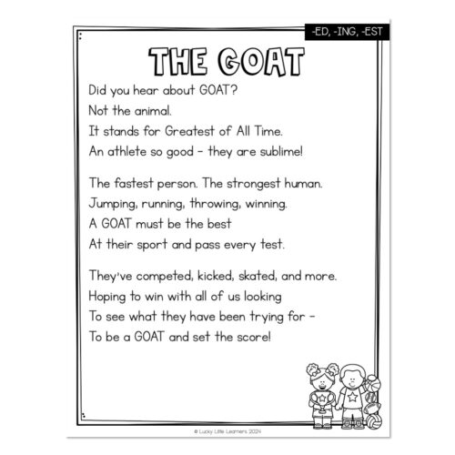 Lucky to Learn Phonics - Other Consonants - Inflectional Endings ...