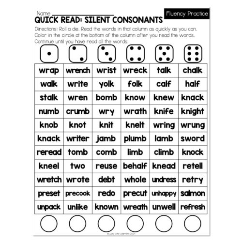 Lucky to Learn Phonics - Other Consonants - Silent Letters - Quick Read ...
