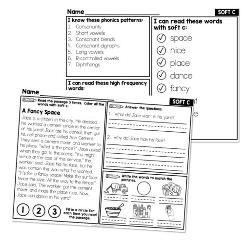 Lucky to Learn Phonics - Other Consonants - Soft C - 2nd Grade ...