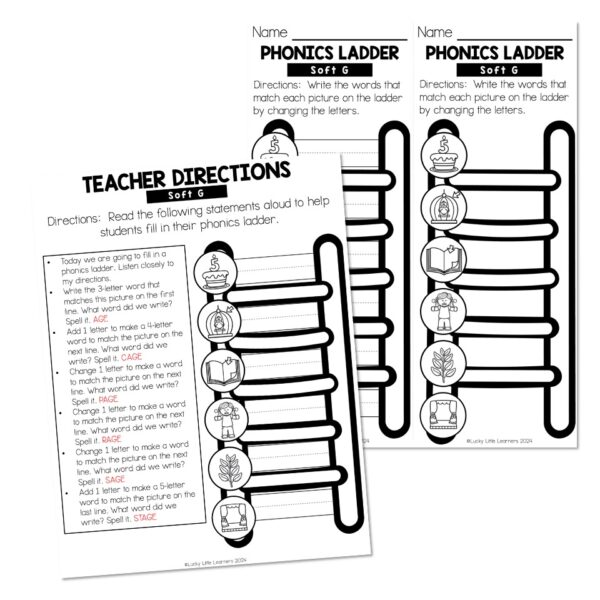 Lucky to Learn Phonics - Other Consonants - Soft G - Phonics Ladder ...