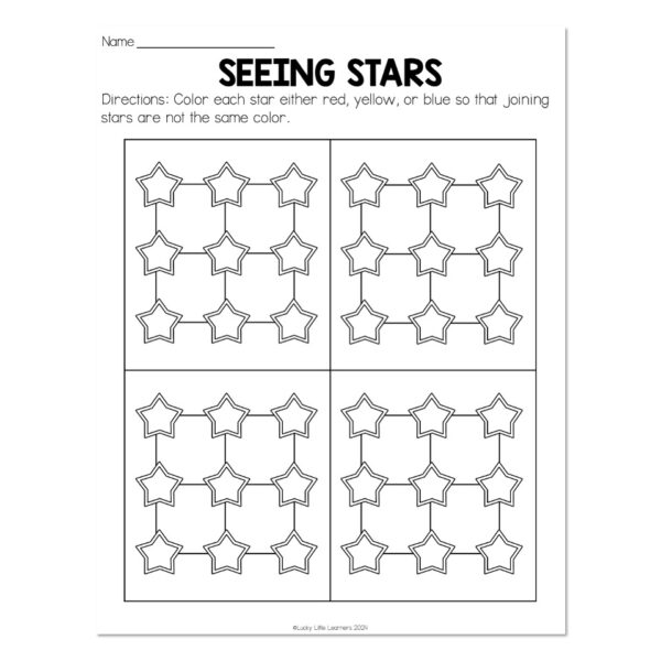 Logic Puzzle - Seeing Stars - Lucky Little Learners