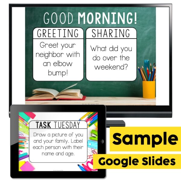 Morning Meeting Slides Sample - Lucky Little Learners