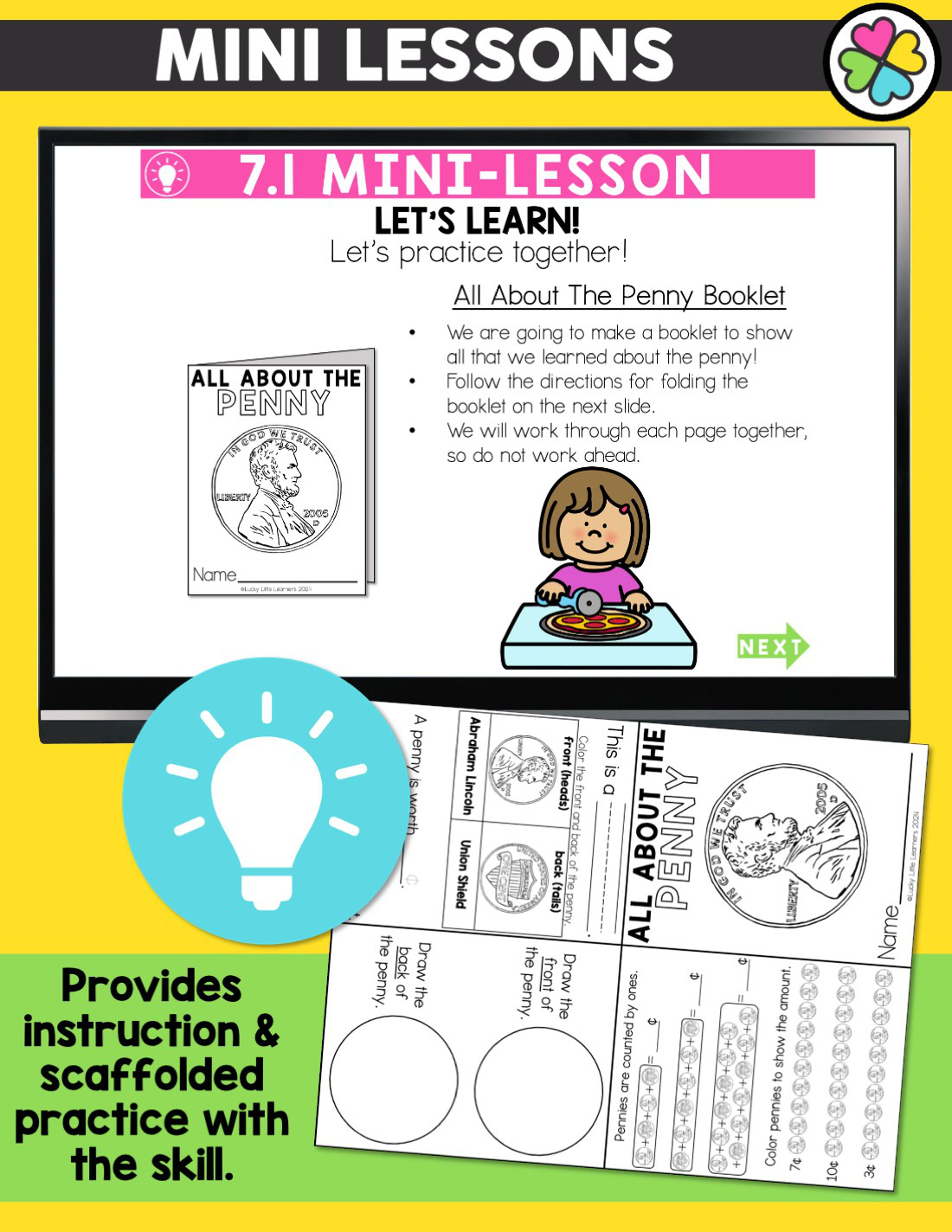 1st Grade Coins & Money Unit - Lucky Little Learners