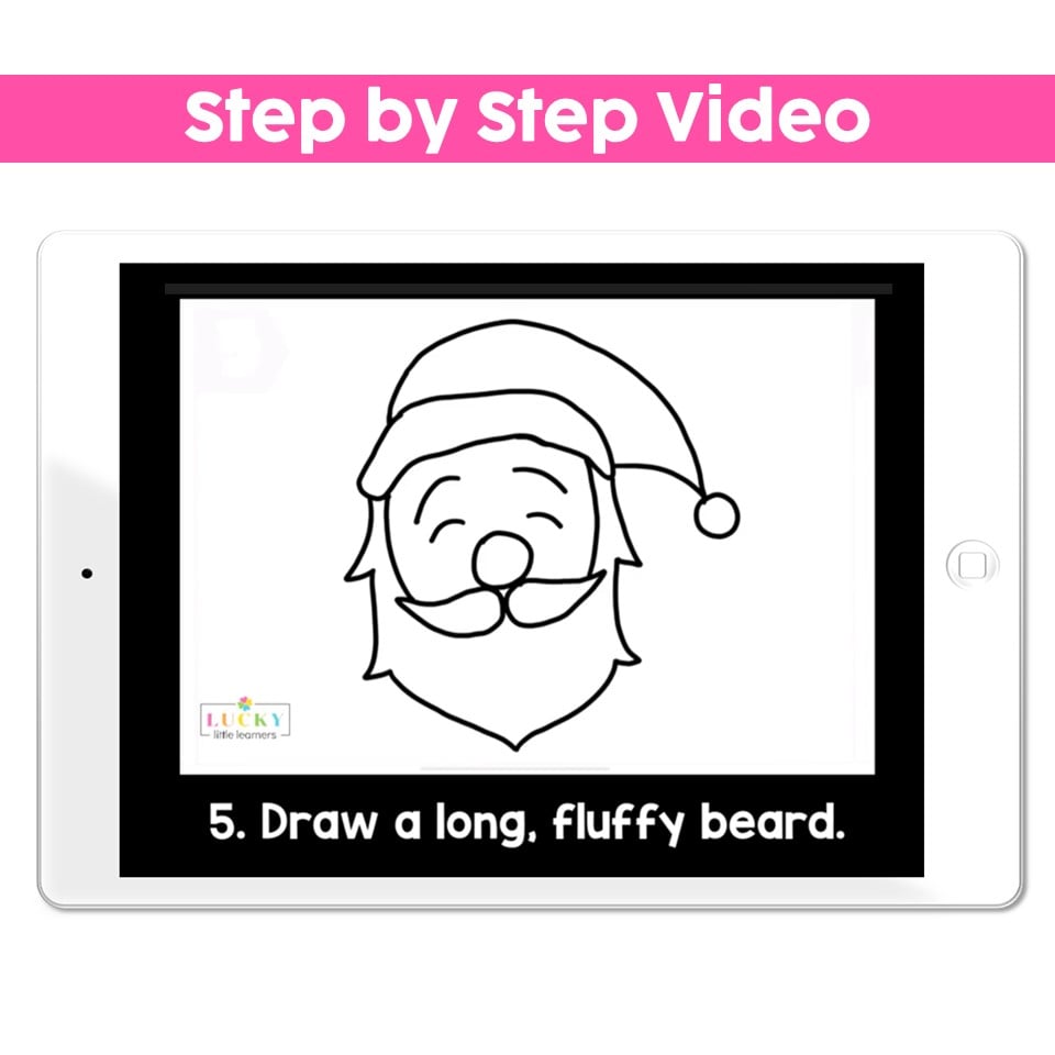 Digital Holidays and Seasons - Directed Drawings - Calendar - Santa ...