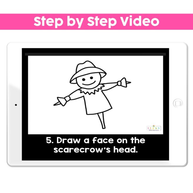 Digital Holidays and Seasons - Directed Drawings - Calendar - Scarecrow ...