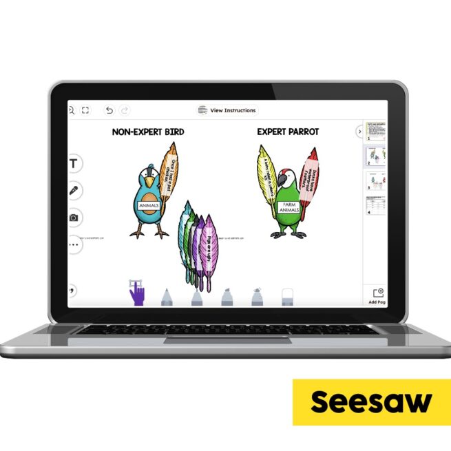 Digital Seesaw - 2nd Grade Writing Center - Informational Writing ...