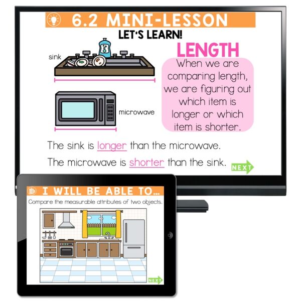 Lucky to Learn Math - 1st Grade - Lesson 6.2 - Comparing Attributes ...
