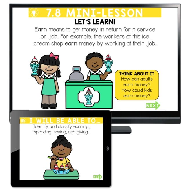 Lucky to Learn Math - 1st Grade - Lesson 7.8 - Financial Literacy ...