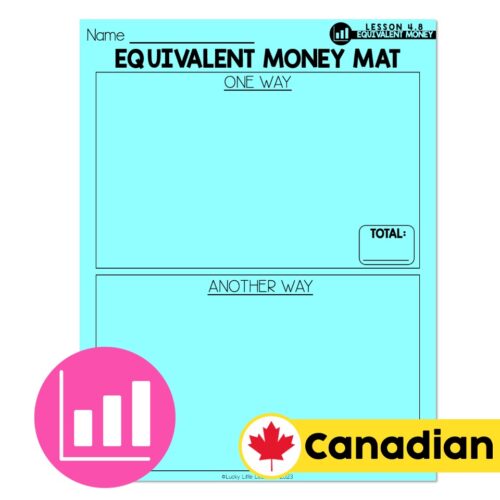 Lucky to Learn Math - Canadian Money - Equivalent Money Amounts ...