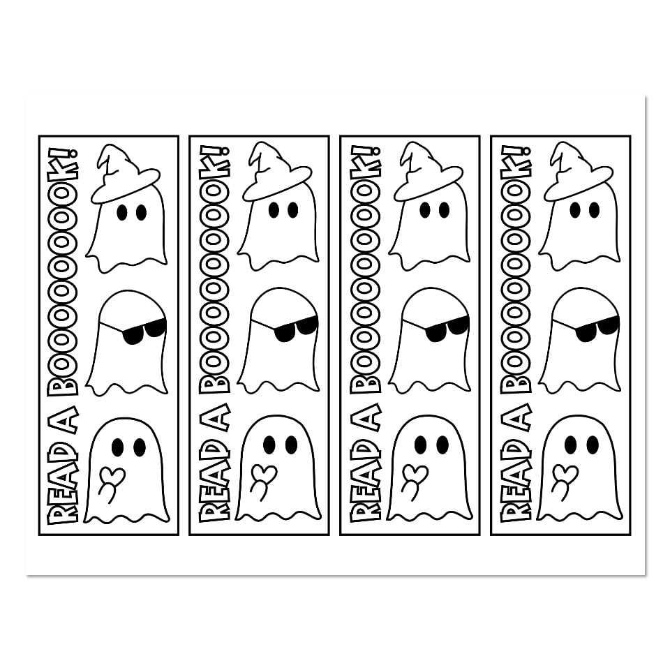 Student Bookmarks - Halloween - Read a Boooook - Lucky Little Learners