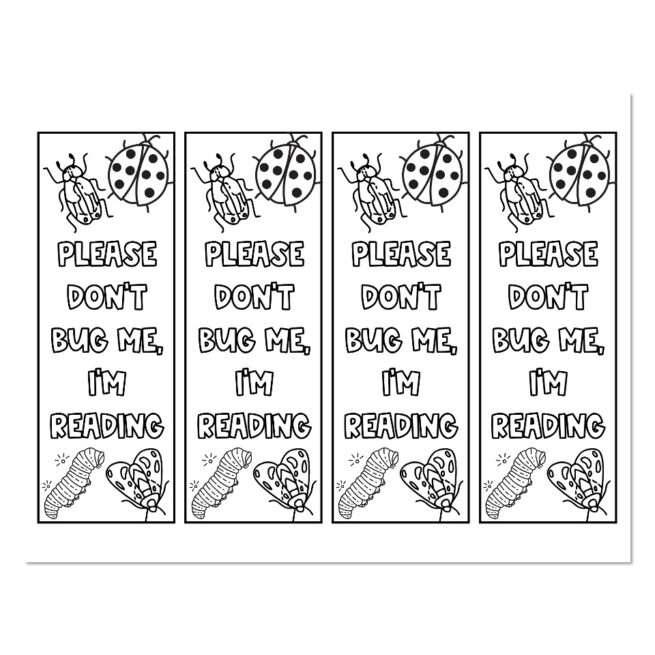 Student Bookmarks - Summer - Please Don't Bug Me I'm Reading - Lucky ...