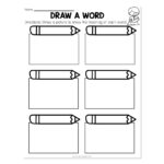 Vocabulary Activities - Draw a Word - Lucky Little Learners
