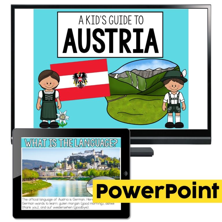 Country Study - Austria - Teaching Slides - PowerPoint - Lucky Little ...