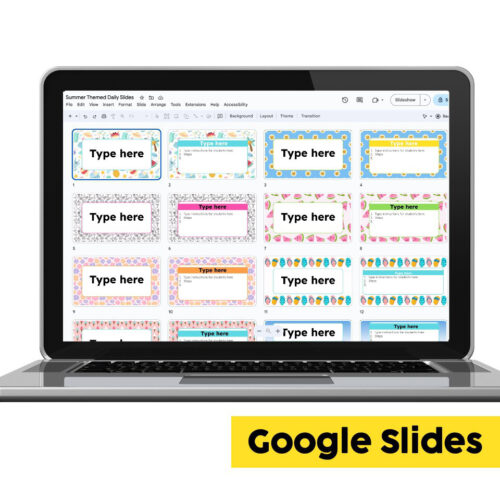 Daily Google Slides - Summer Themed Edition - Lucky Little Learners