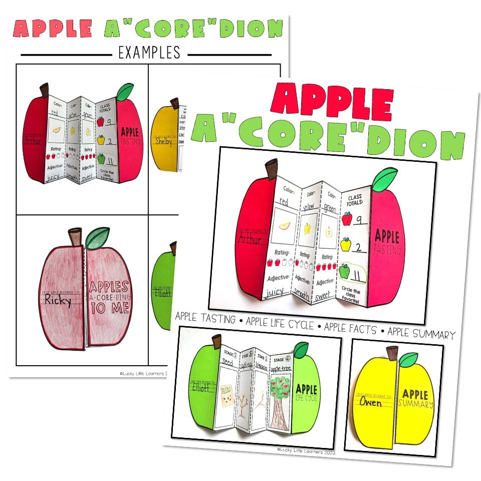 Hallway Display Project - September - Apple - Lucky Little Learners