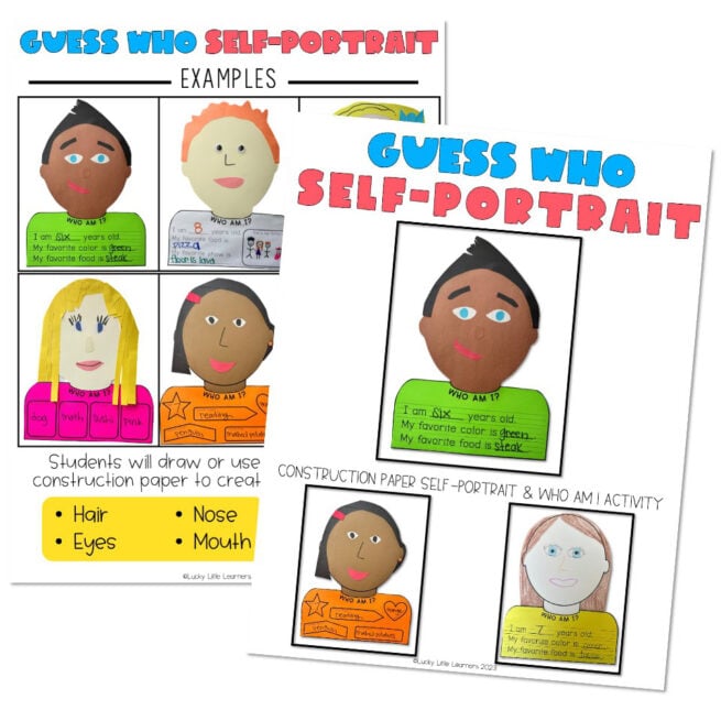 Hallway Display Projects - August - Guess Who I Am Self-Portrait ...