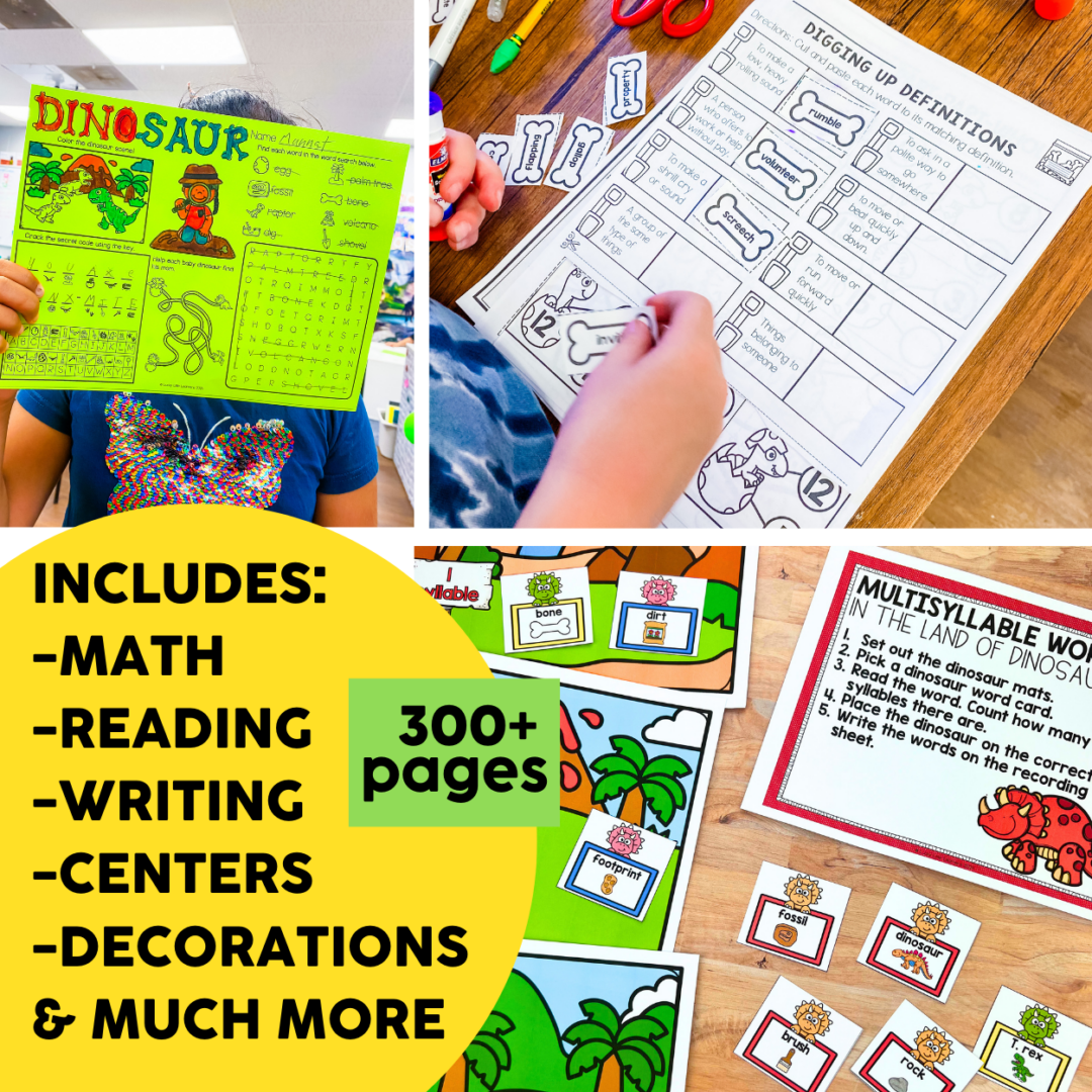 Dinosaur Classroom Transformation - Lucky Little Learners
