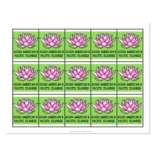 Brag Tags - Holidays - AAPI - Lucky Little Learners